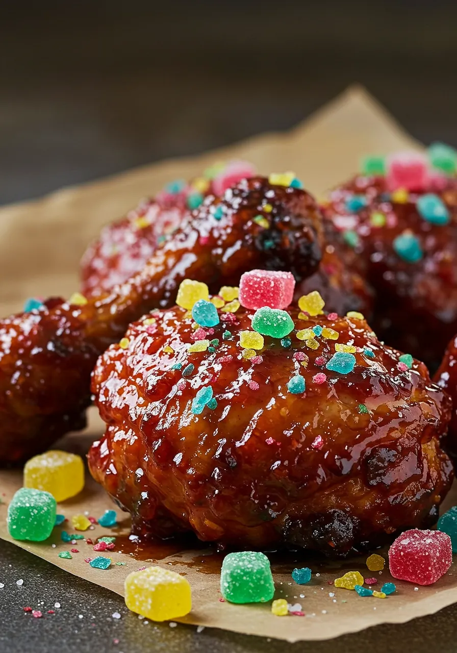 Toxic Candy Chicken | Flirt Recipes