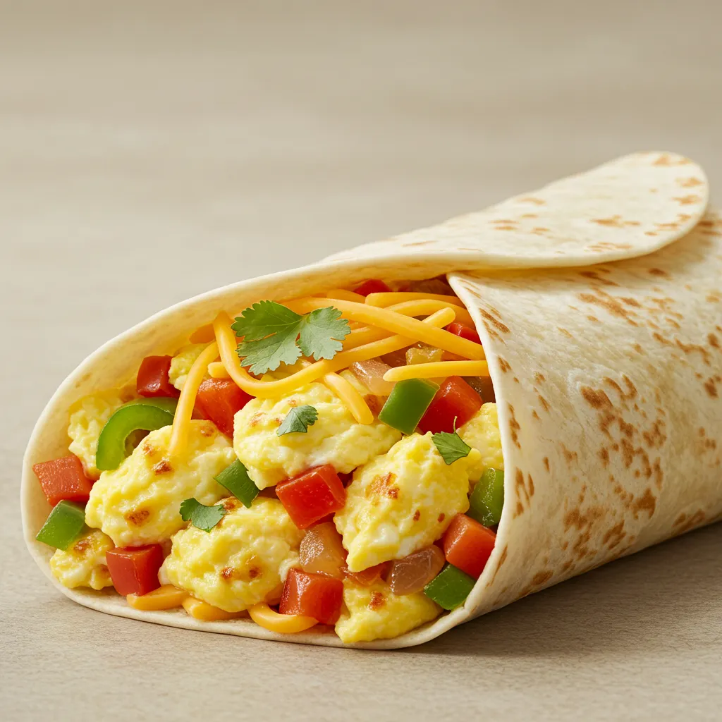 Breakfast Burrito Wrap | Flirt Recipes