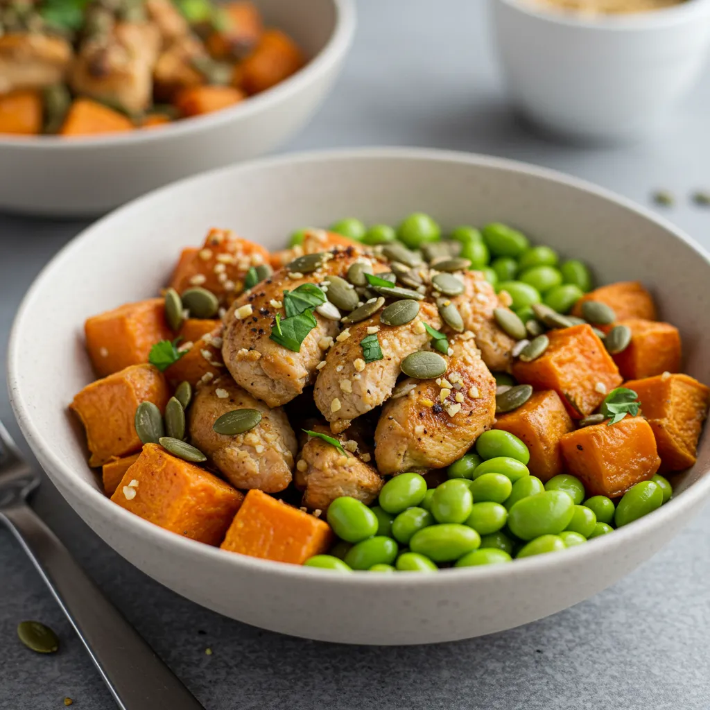 Chicken and Sweet Potato Bowls | Flirt Recipes