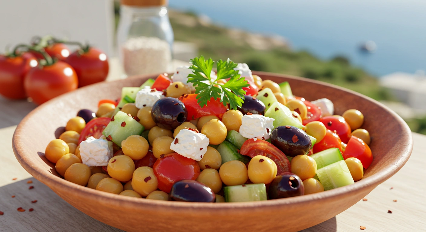 Mediterranean Chickpea Salad | Flirt Recipes