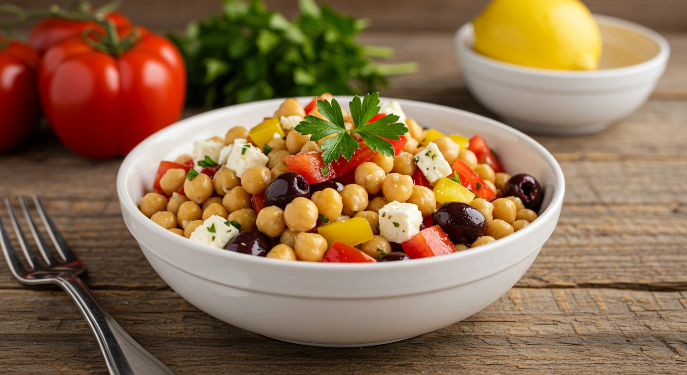 Mediterranean Chickpea Salad | Flirt Recipes