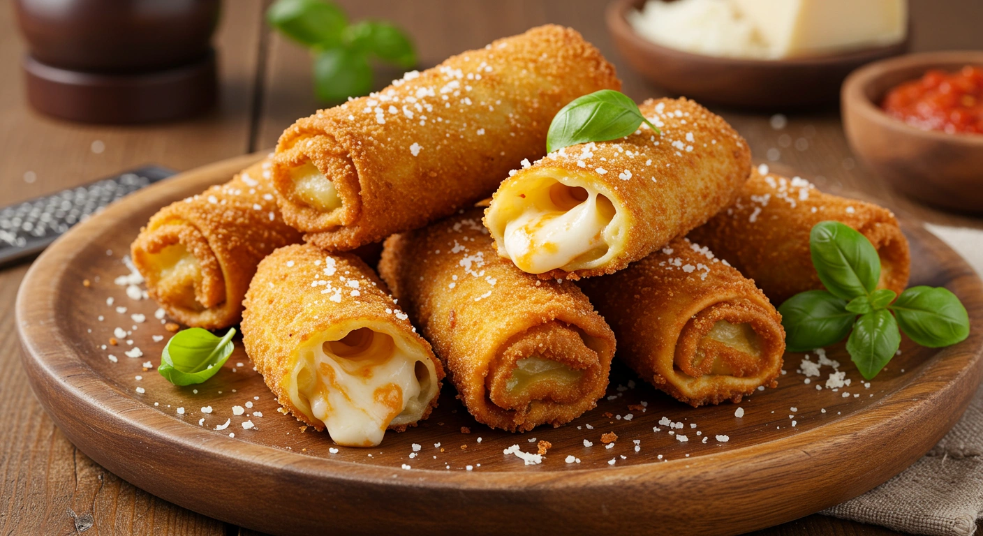 Crispy Fried Lasagna Rolls | Flirt Recipes