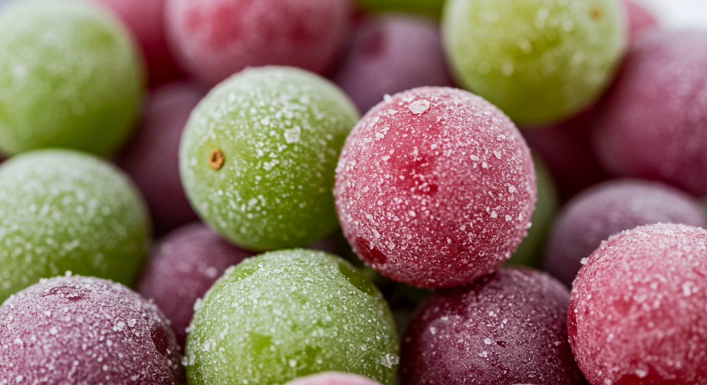 Frozen Candy Grapes | Flirt Recipes