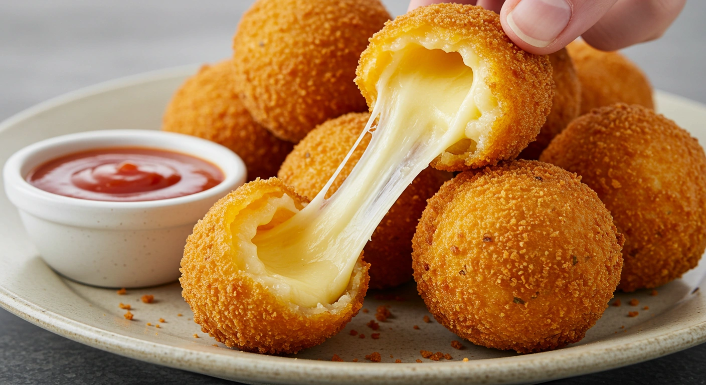 Golden Cheese Spheres | Flirt Recipes