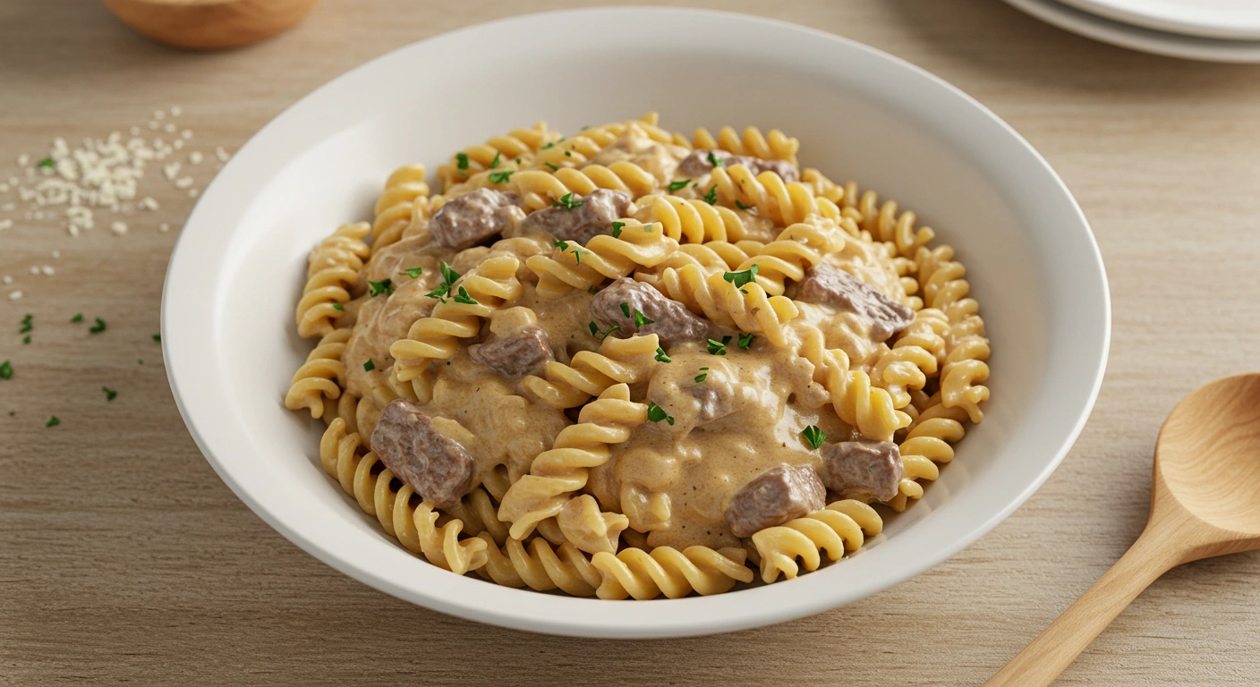 Creamy Beef Pasta | Flirt Recipes