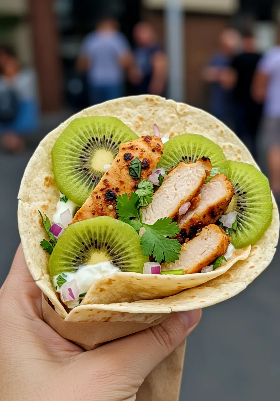 Kiwi Chicken Wrap | Flirt Recipes