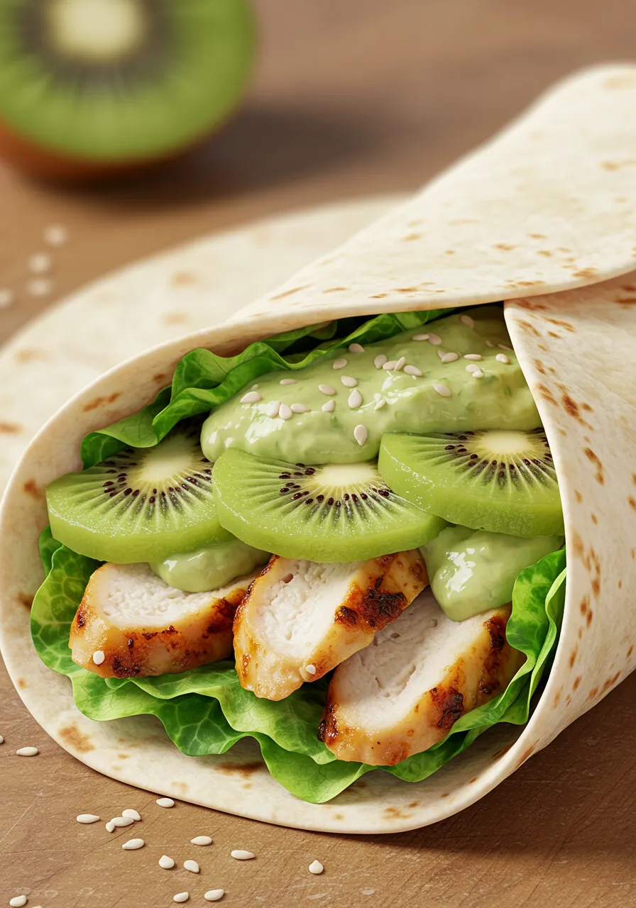 Kiwi Chicken Wrap | Flirt Recipes