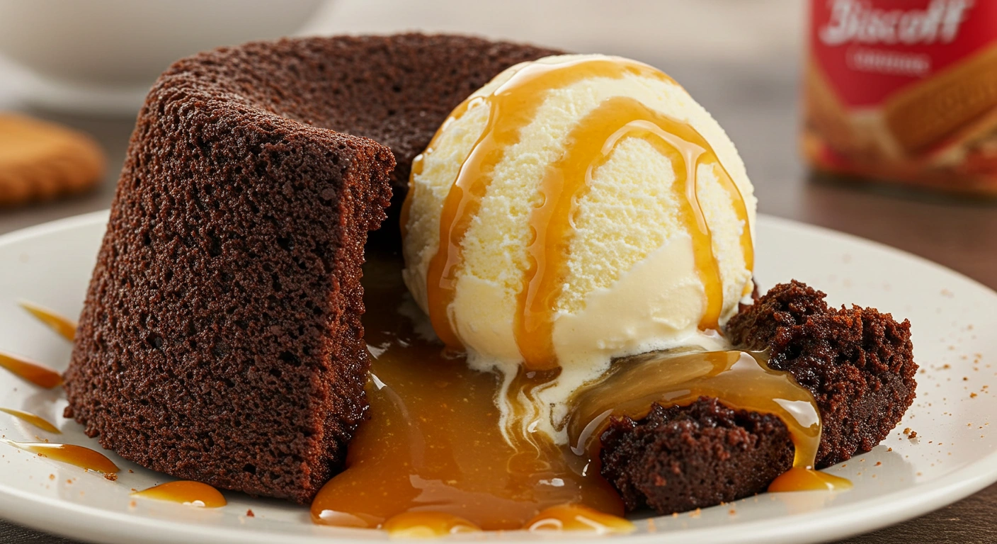 Biscoff Lava Cake | Flirt Recipes